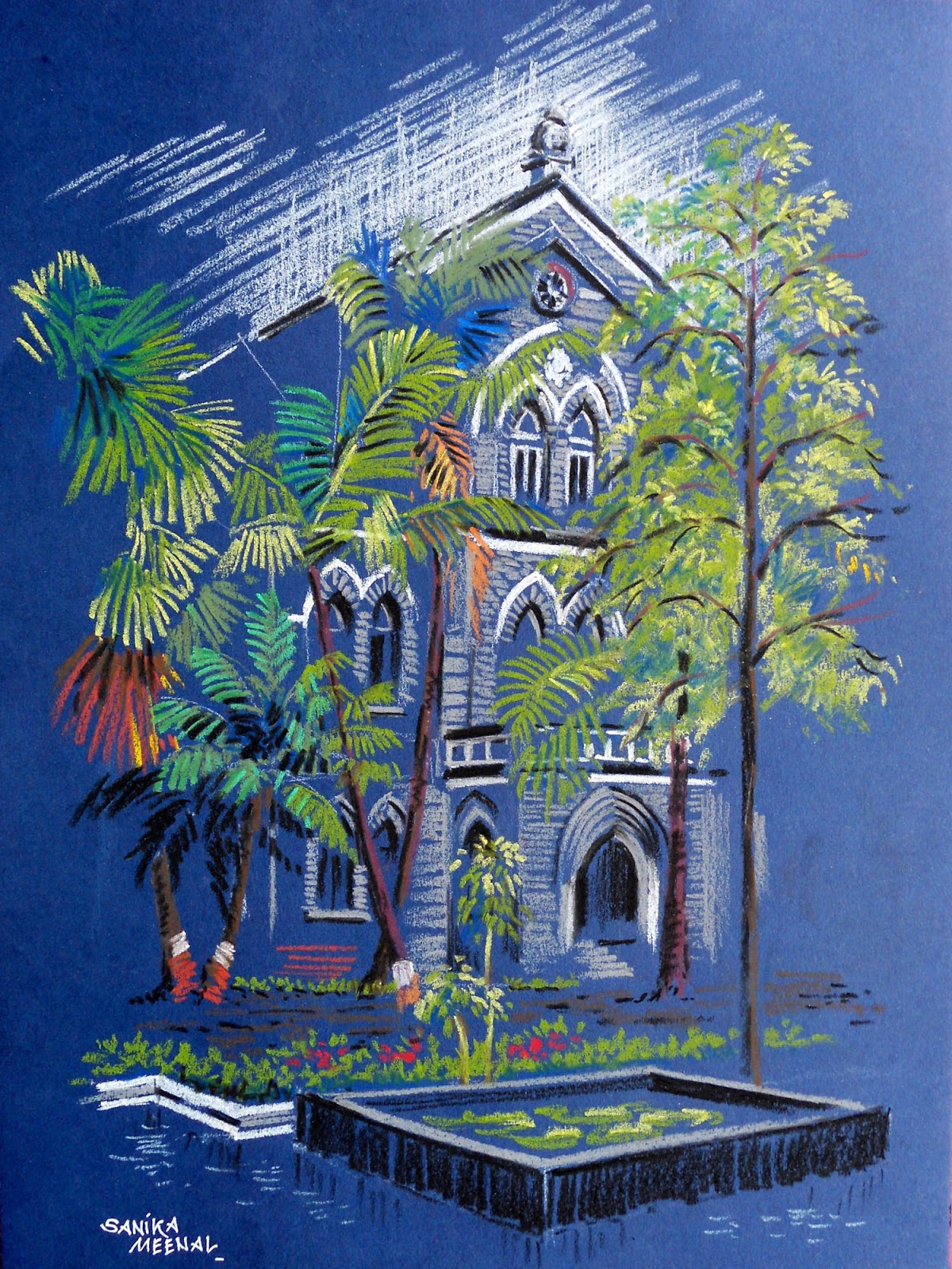 ArtEWorld by Sanika Dhanorkar: 44: Sketches: Fergusson College, Pune, India