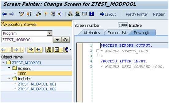 SAP Blogs: Step by Step Module pool program
