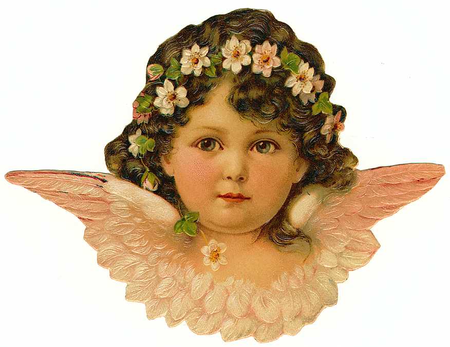 Images d'autrefois: Têtes d'anges, images anciennes