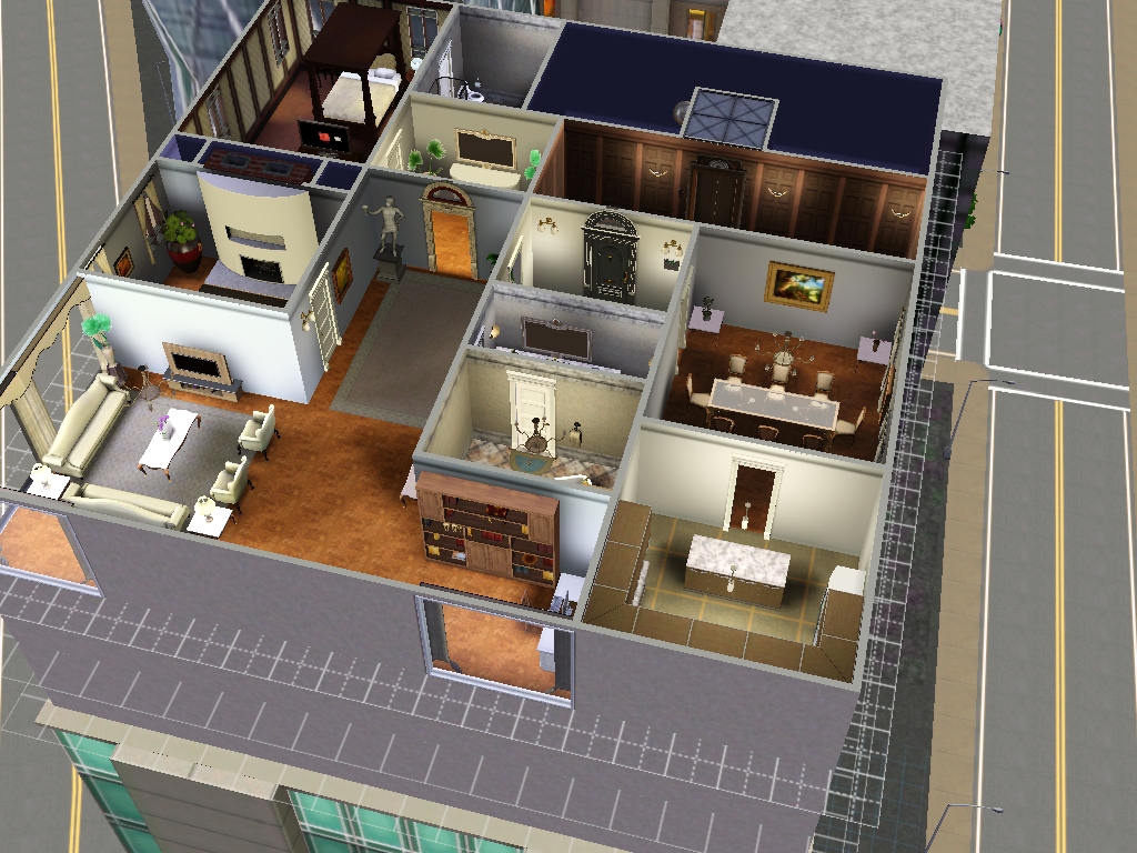 Sims 3 New York: Interior Designs