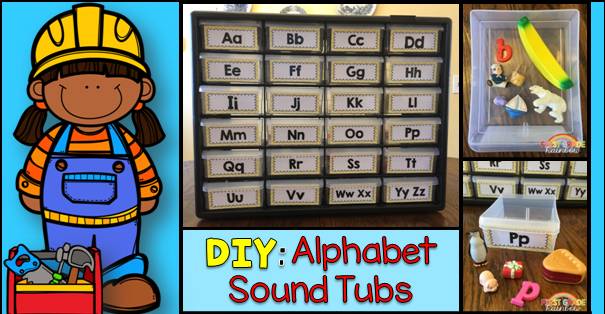 I Teach Kinder: Kindergarten Teaching Resources: DIY Alphabet Sound Tubs