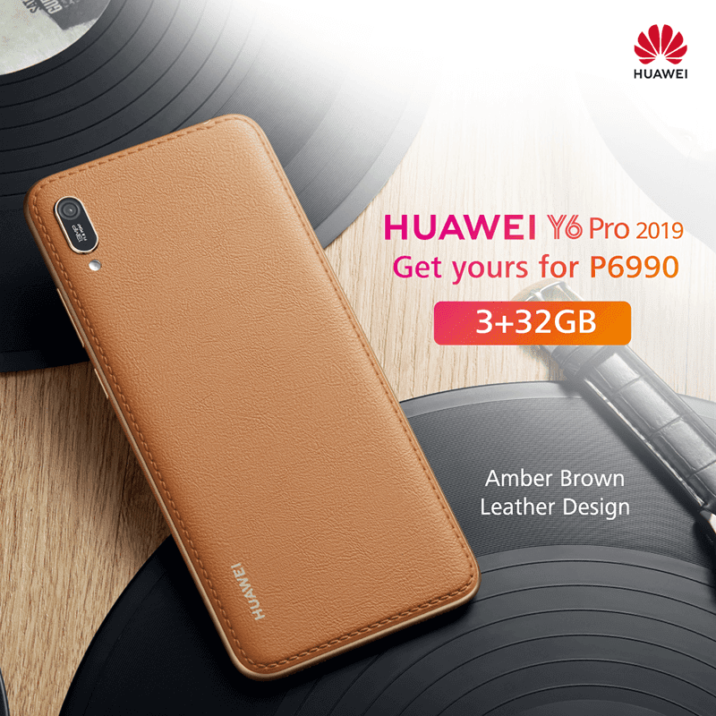 Huawei Y6 Pro 2019 Amber Brown Leather Design arrives in the Philippines