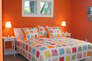 Dormitorios de color naranja - Colores en Casa