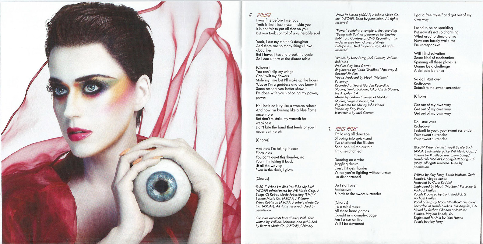 Encarte: Katy Perry - Witness - Encartes Pop