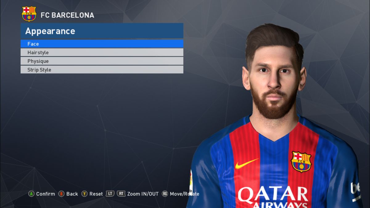 pes-modif: PES 2017 Face New Messi By Alireza (convert by Sinestro19)