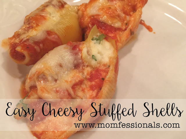 Momfessionals: Easy cheesy stuffed shells