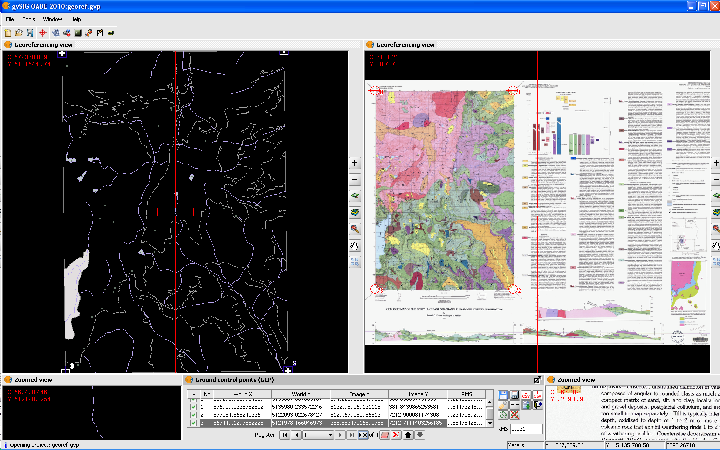 dominoc925: Georereference a raster file in gvSIG