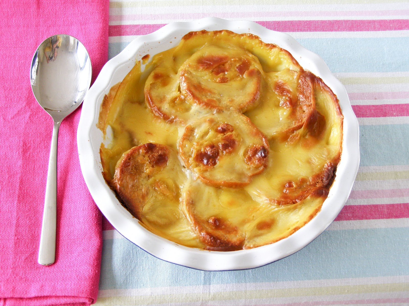 maple•spice: Grand Marnier Spiked Hot Cross Bun and Butter Pudding