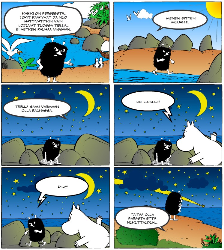 Ani-tädin jaaritukset: Netissä ollutta ja mennyttä: Muumi-sarjakuvakone