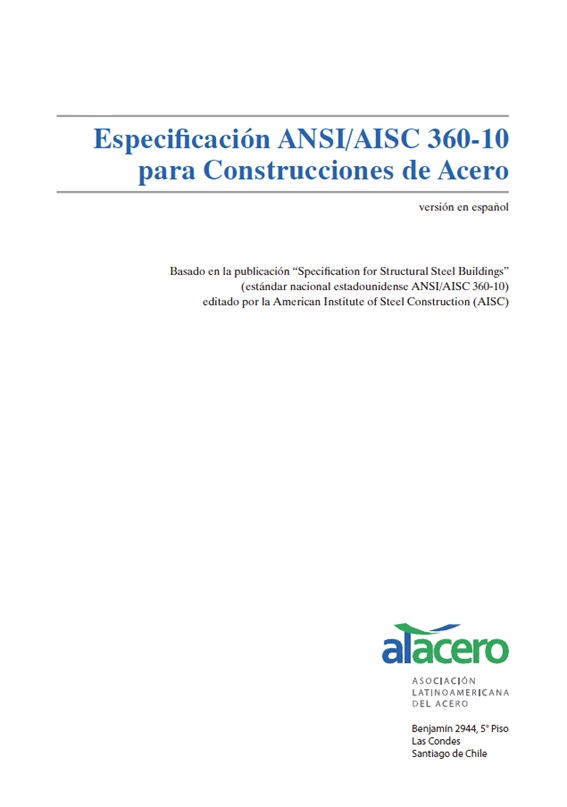 Estructuras Ing. Civil: AISC 360 - 2010 - Español