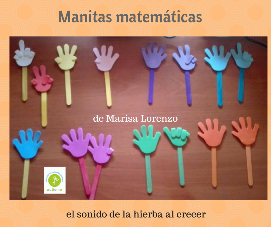 Libro de las manitas para asociar cantidades, sumar o restar, por ...