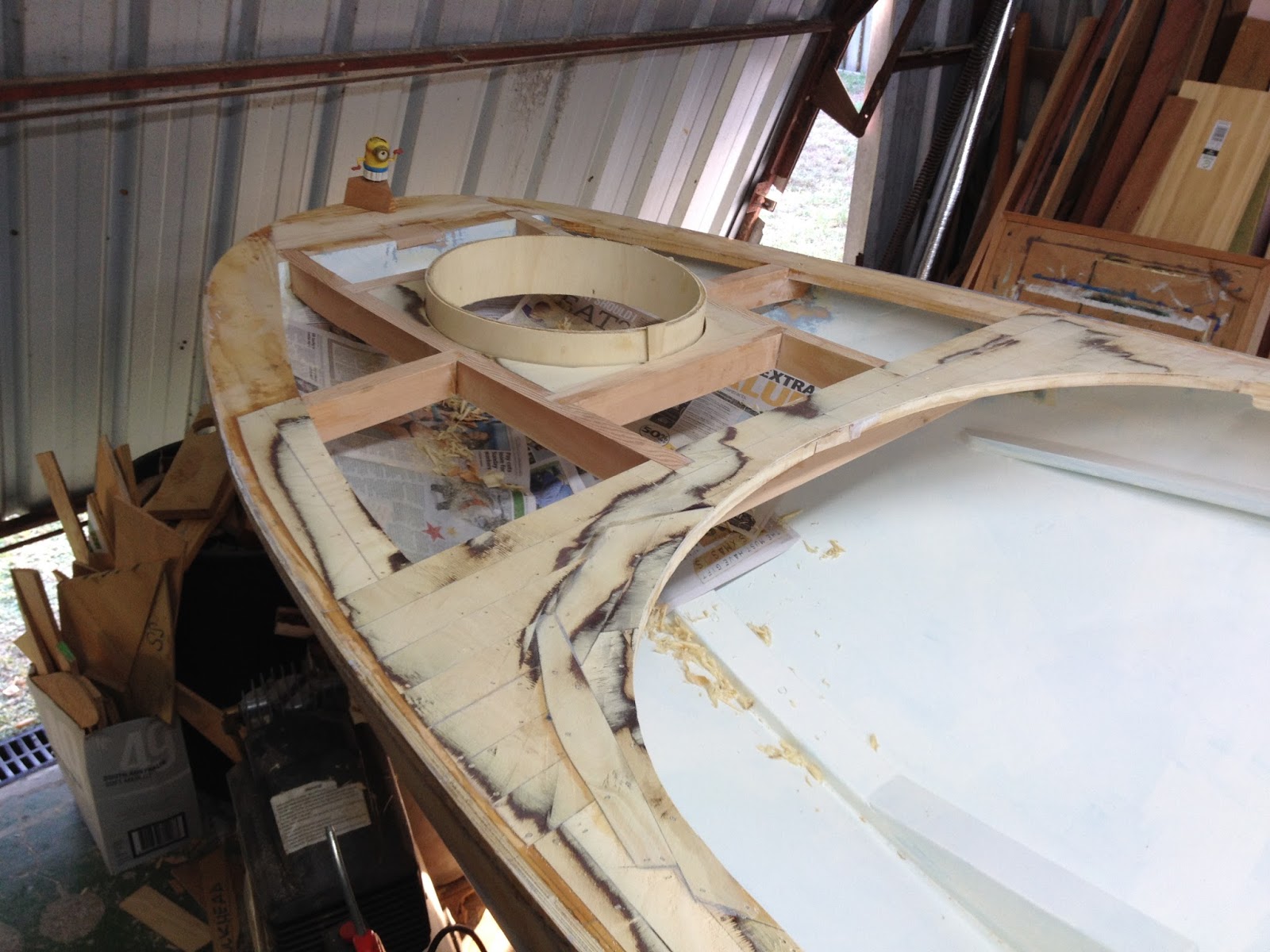 Dave's Fantail Launch Build: Deck Framing
