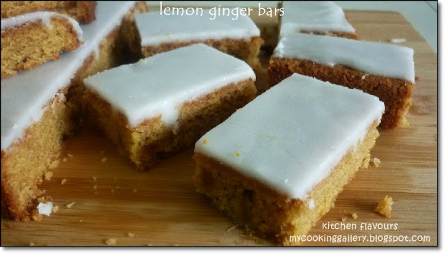 kitchen flavours: Lemon Ginger Bars
