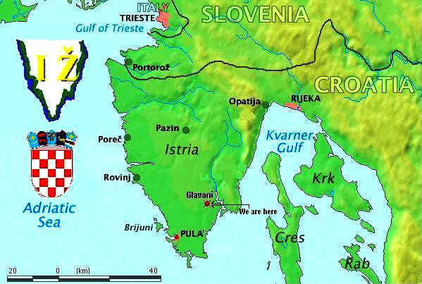 Istria Croacia Mapa