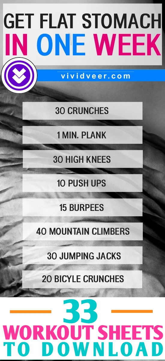 33 Workout Sheets to Download! (No Equipment) - Vivid Veer