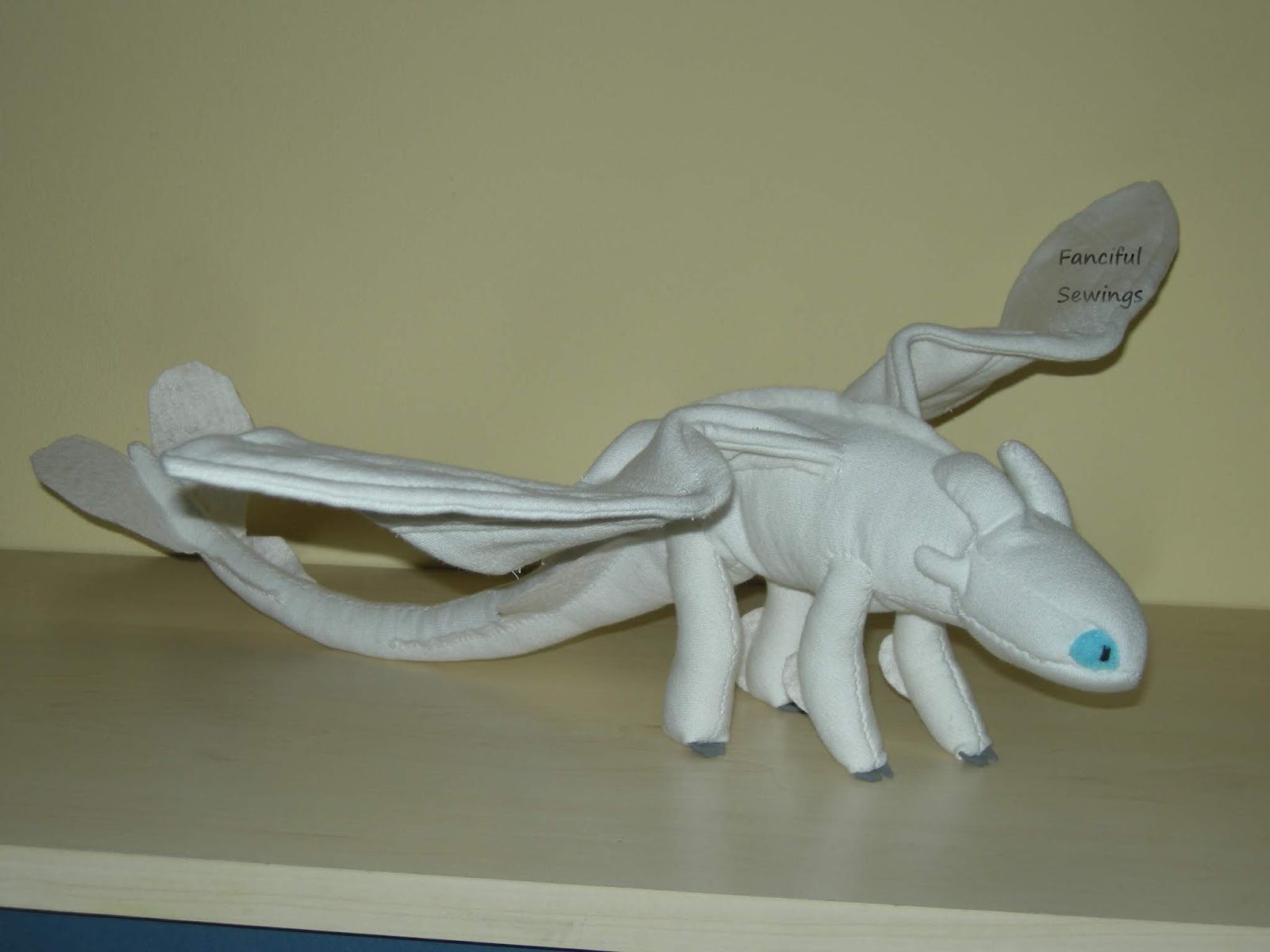 Light Fury, "How to Train Your Dragon: The Hidden World" - Fanciful Sewings