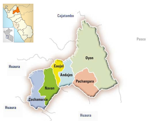 Centros poblados de Oyón : Lugares Turísticos Región Lima