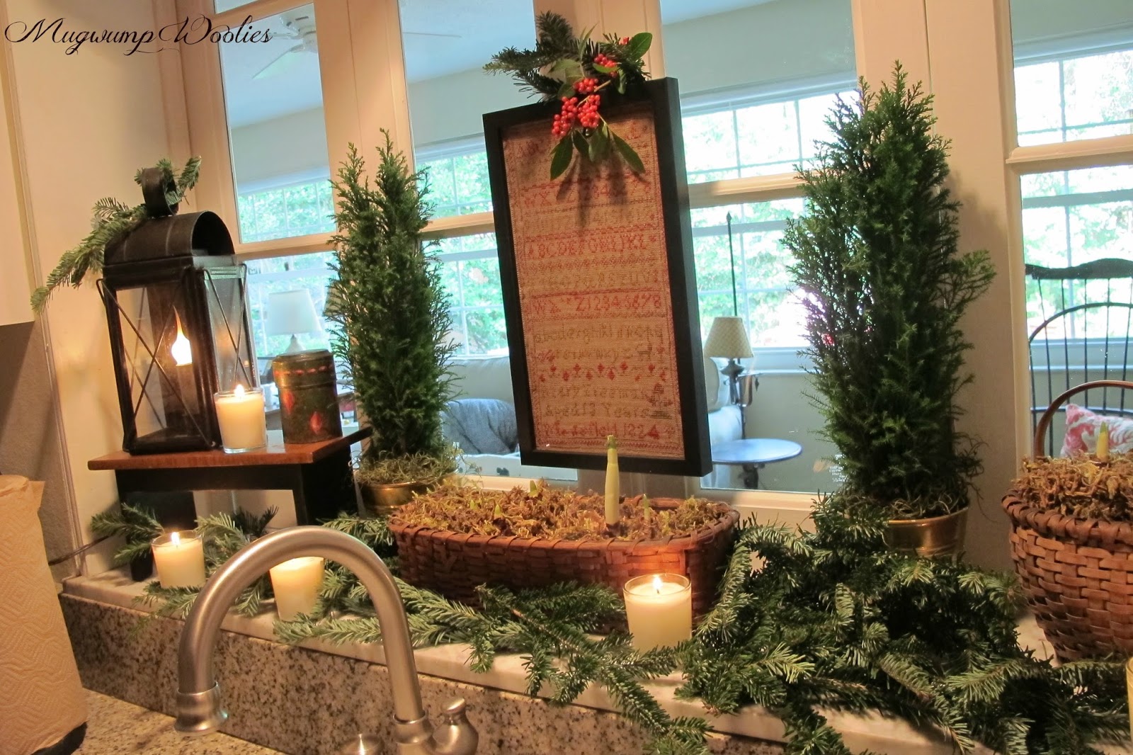 Mugwump Woolies: December Kitchen Window