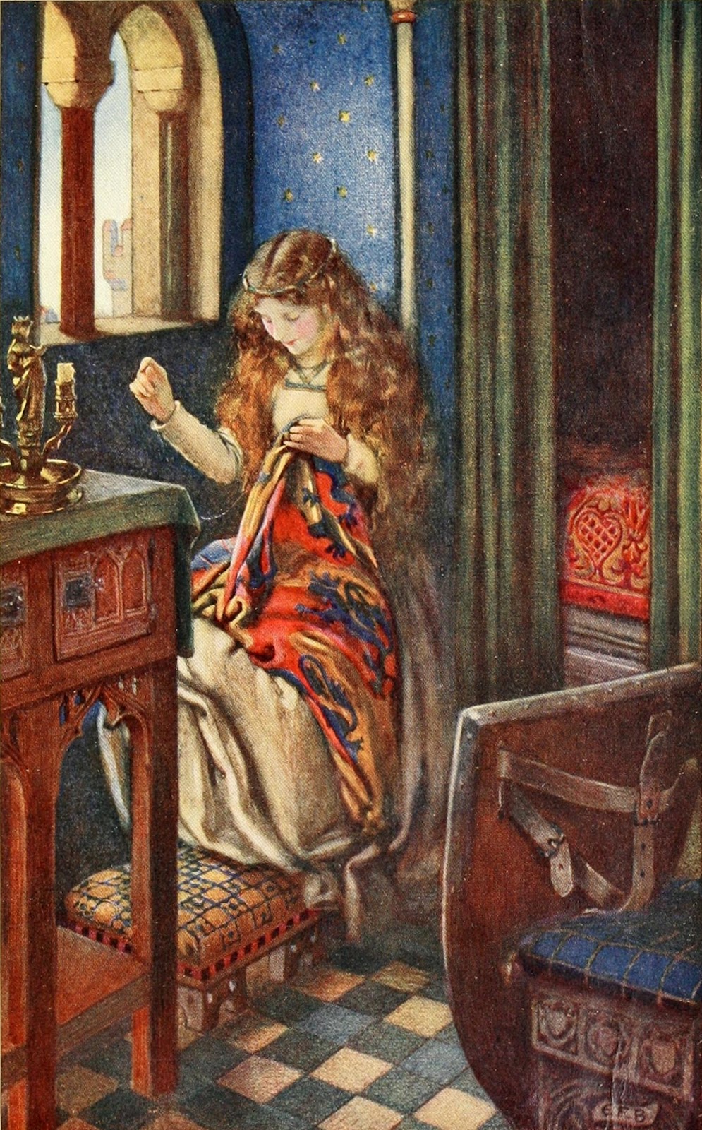 Art of Narrative: Eleanor Fortescue-Brickdale ~ Idylls of the King ~ 1913