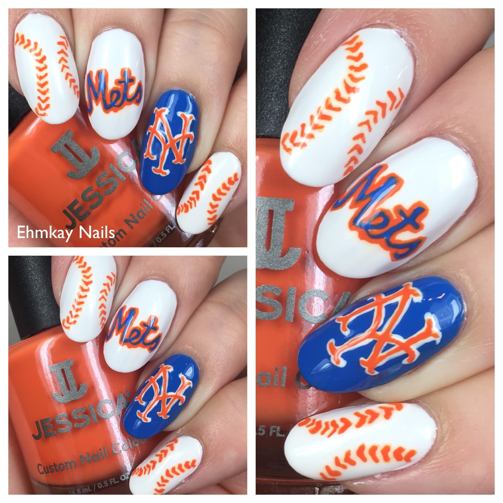 ehmkay nails: New York Mets Nail Art