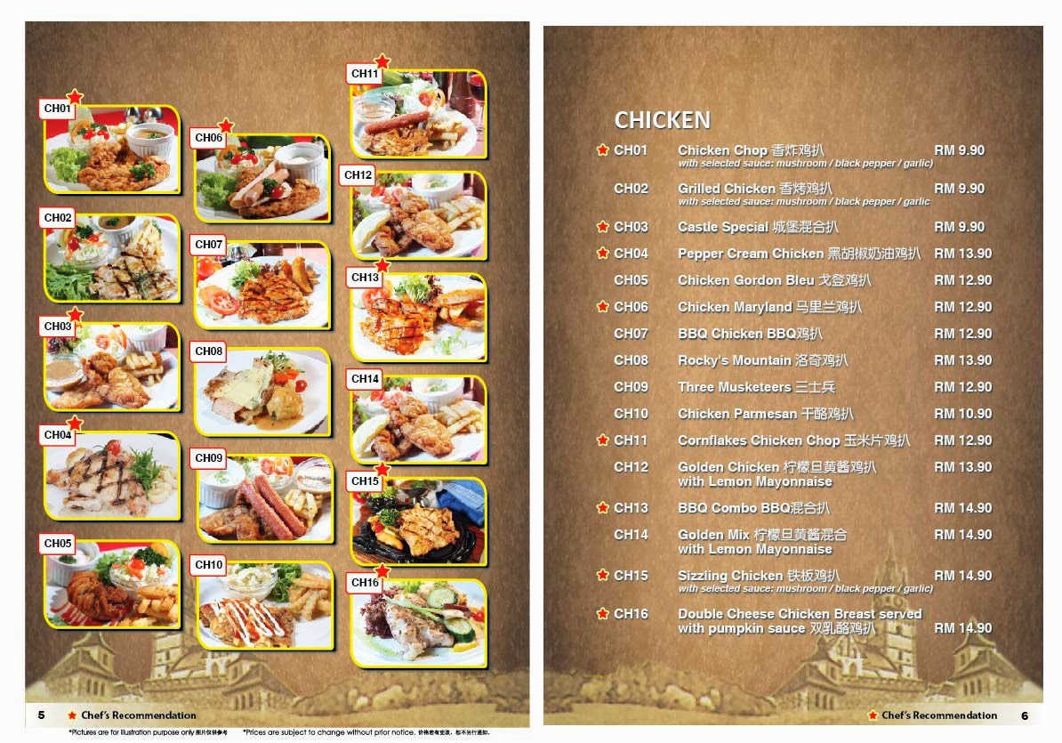 Little Castle Menu Batu Maung: Complete Menu clear & complete version