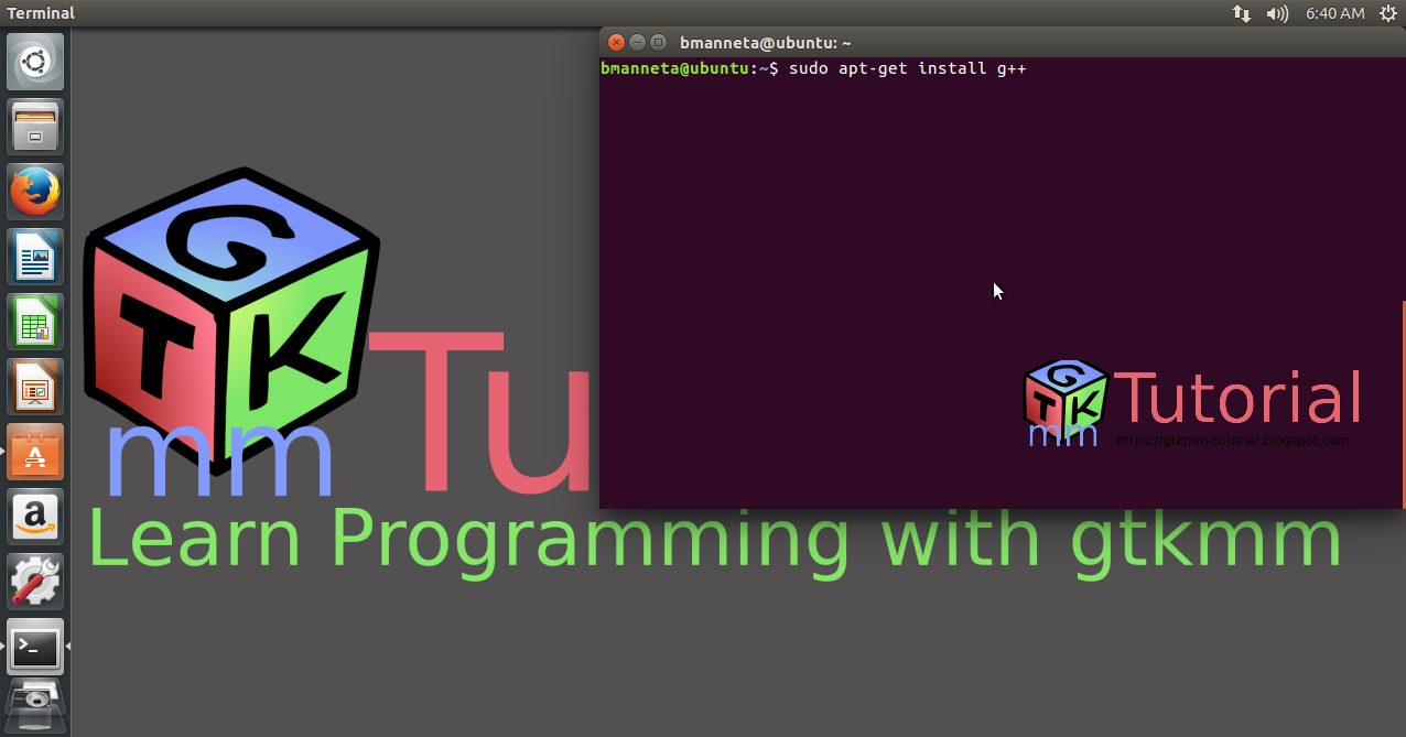 Gtkmm Tutorial: how to install gtkmm on ubuntu 16.04 in 3 steps