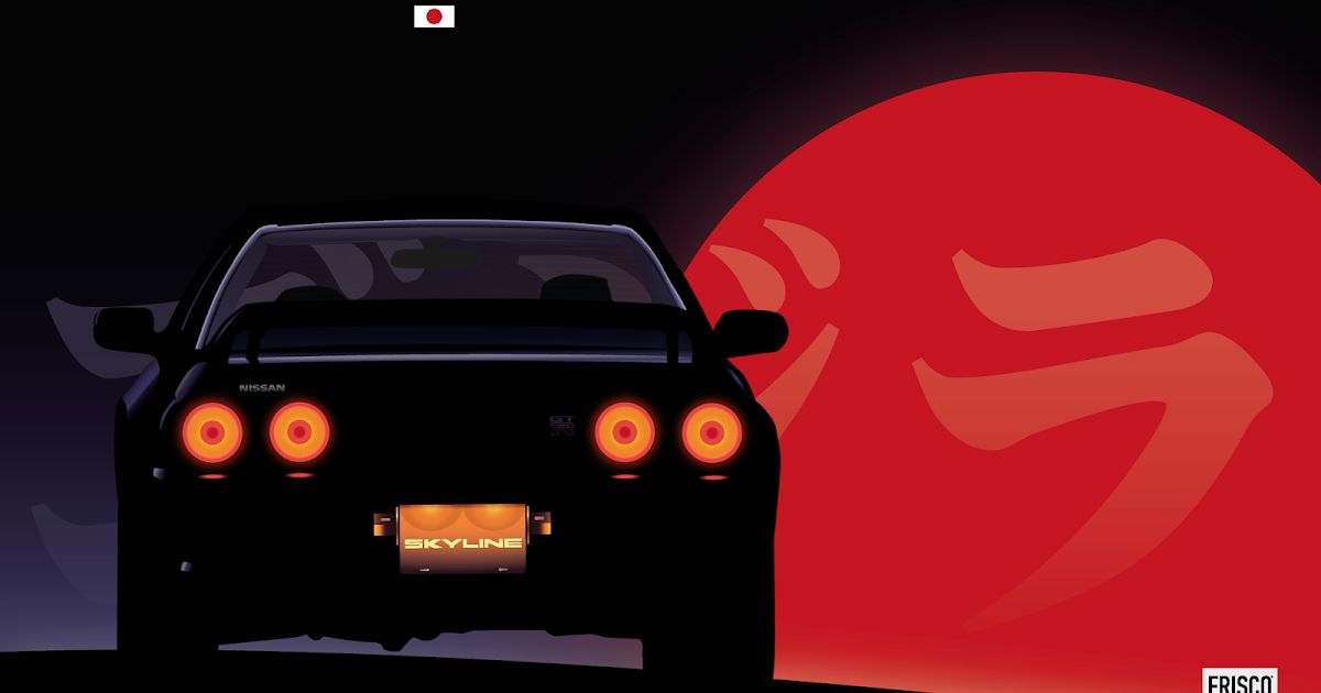 Dibujo vectorial -R32 Godzilla-