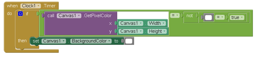 AI2 Inventor Forum News: How to reset the screen after filling it with color?