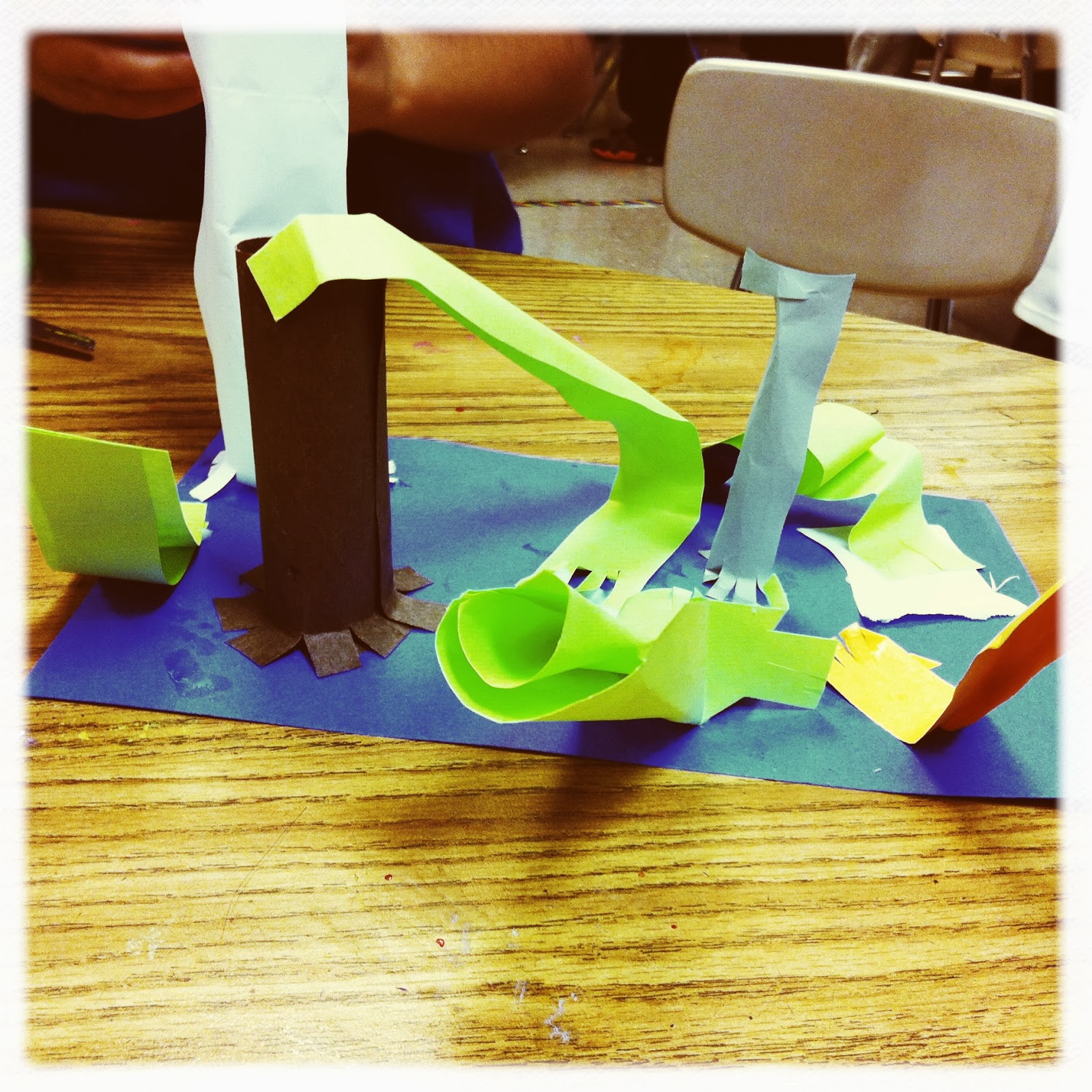 ChumleyScobey Art Room: Paper Cylinder Sculpture