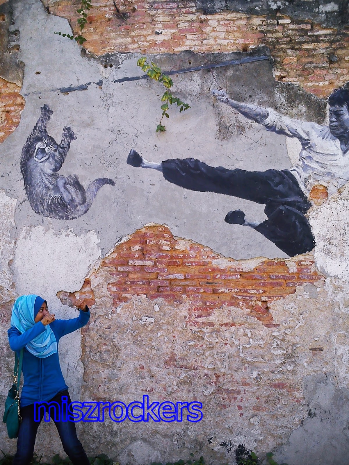 LUKISAN DINDING (ART STREET PENANG ) MENUNJUKKAN PELBAGAI LUKISAN ...