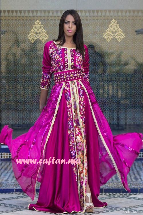 takchita rose fuchsia : 400 1267 | Caftan.Ma