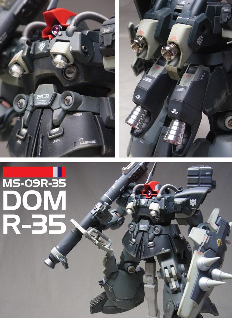 GUNDAM GUY: HGBF 1/144 Dom R35 - Customized Build