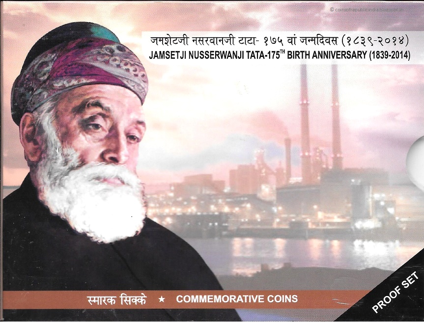 Republic India Coins, Proof Set, Currencies: 2015 – 175th Birth ...