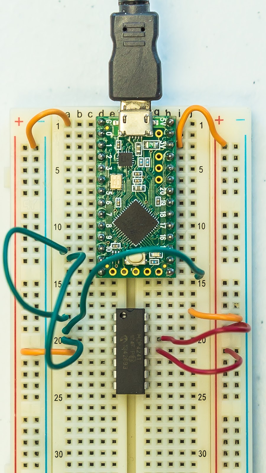 little-scale: MCP4241 Digital Pot and Teensy LC