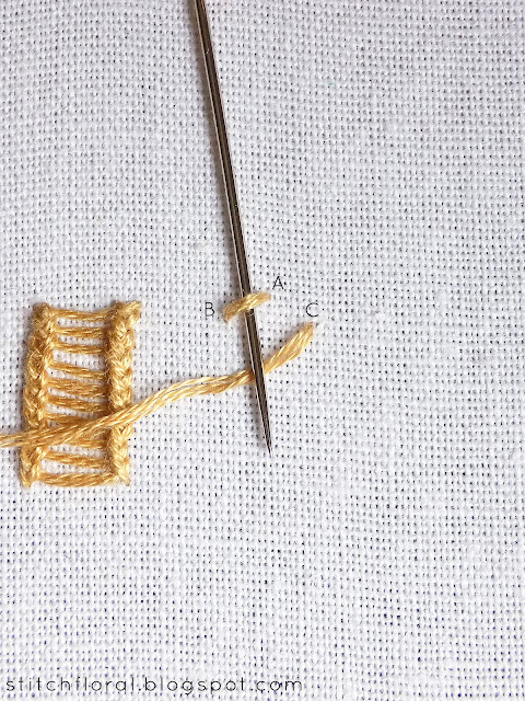 Ladder & Loop stitches tutorial - Stitch Floral