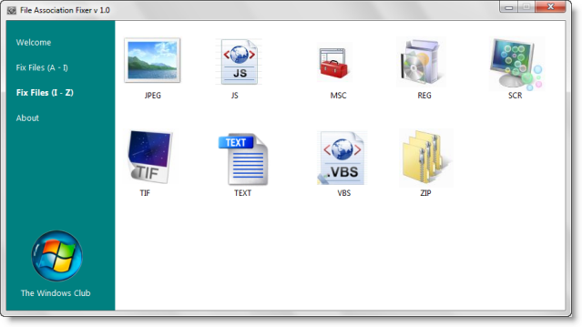 File Association Fixer for Windows 7/8/Vista