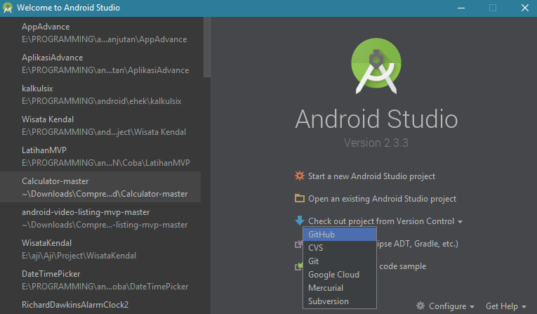 Cara Mudah Clone atau Import Project Android dari Github ~ Blog Setya Aji