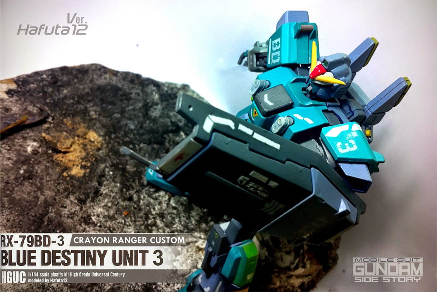 Custom Build: HGUC 1/144 Blue Destiny Unit 3 "CRAYON RANGER CUSTOM"