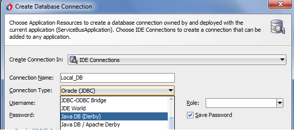 Soa 12c Create Java Derby Database Connection Oracle Fusion Middleware Blog