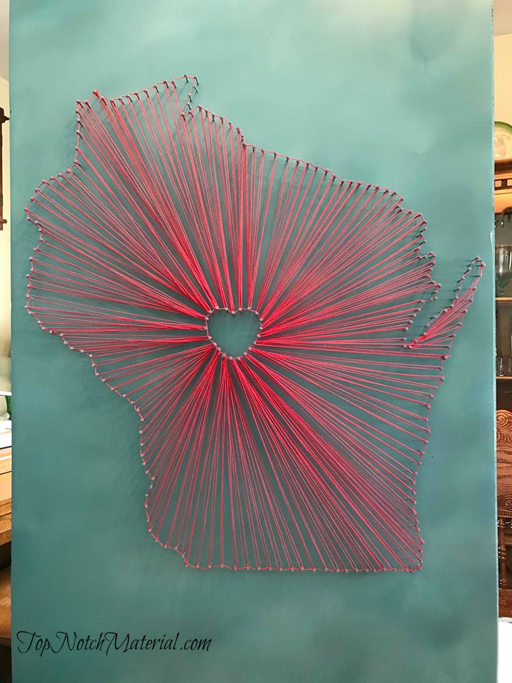 Top Notch Material: DIY State String Art