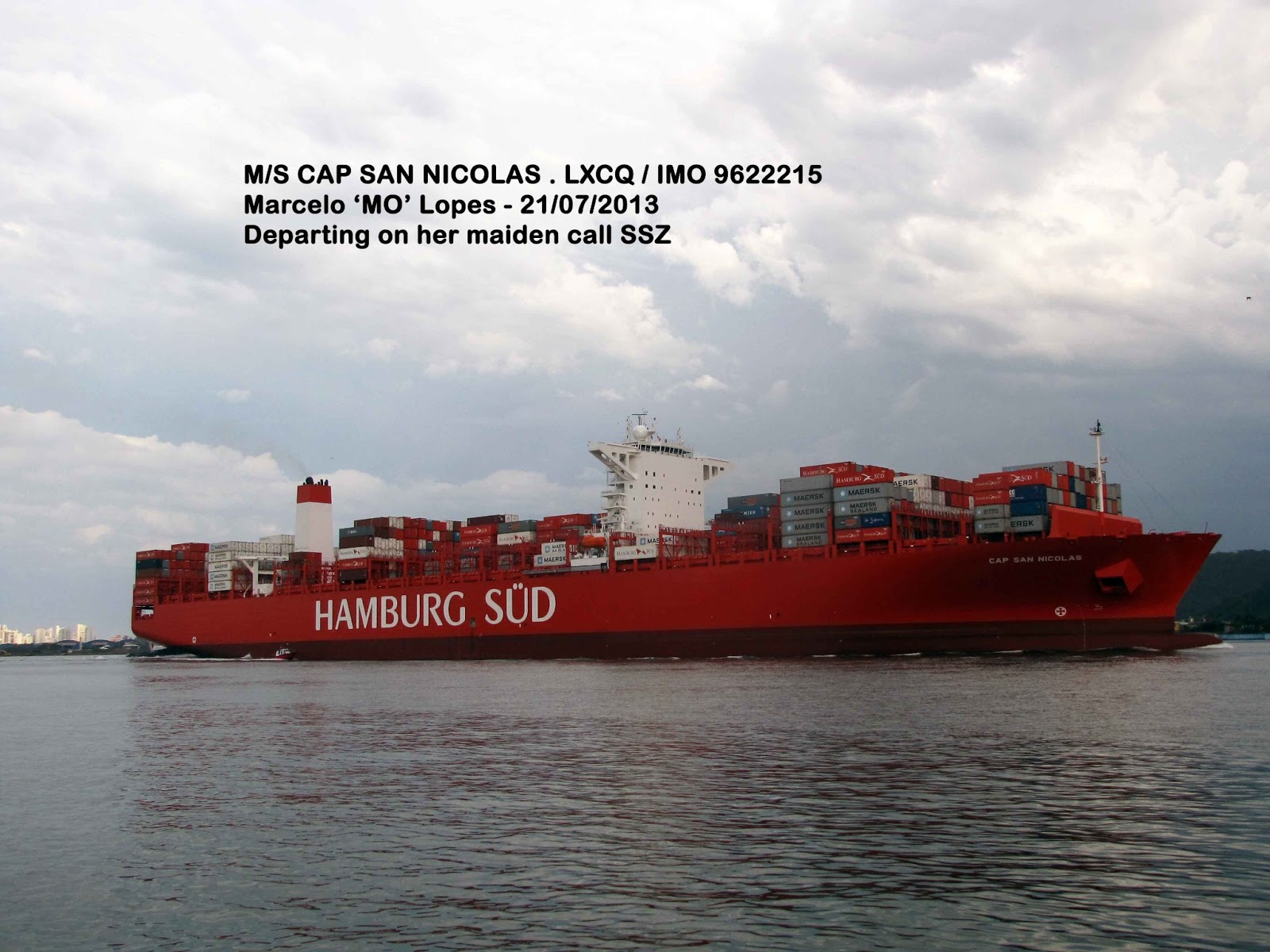 Santos Shiplovers: M/S Cap San Nicolas / LXCP - Suspendendo de SSZ em ...