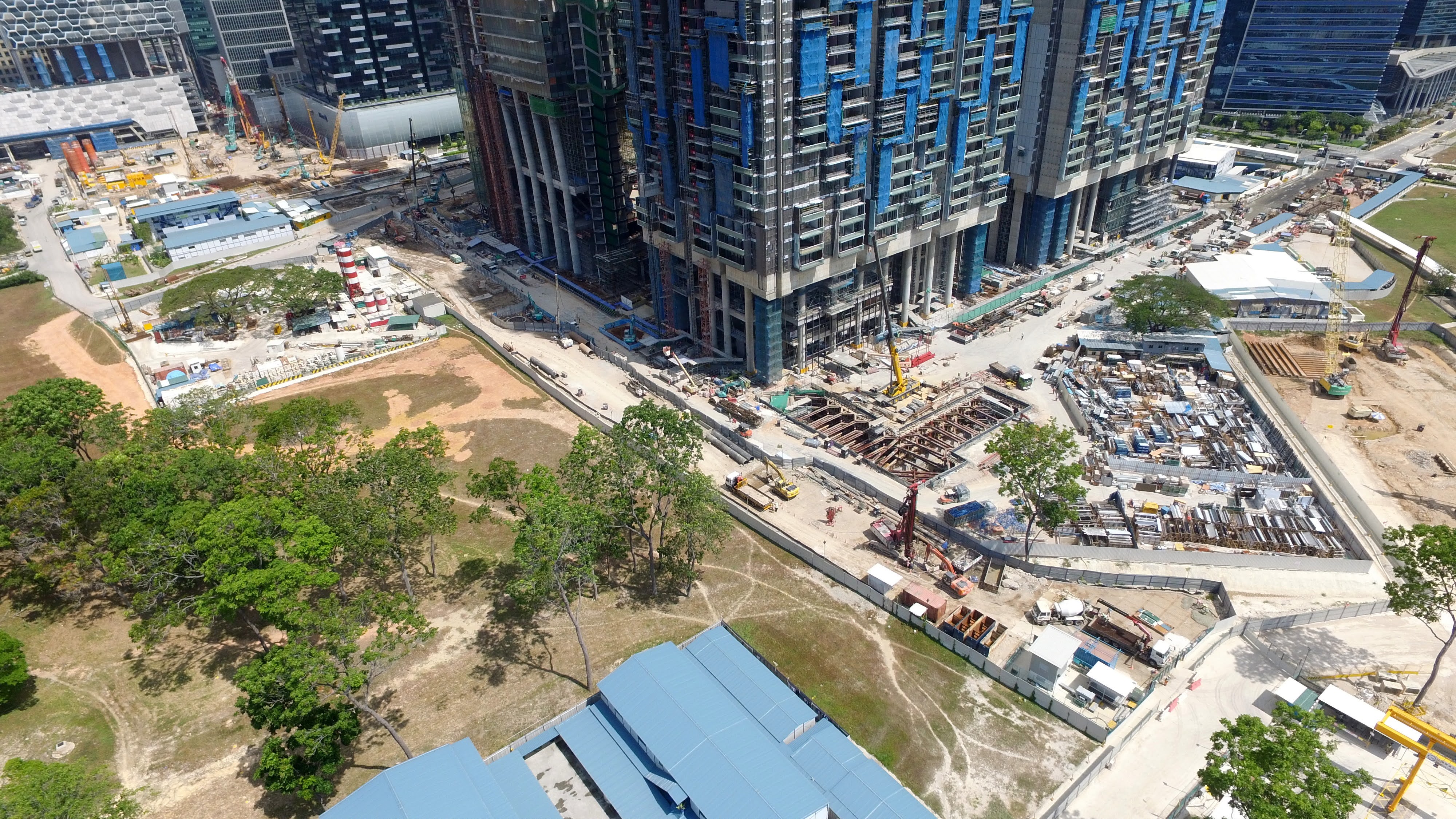 Thomson Line Construction: Piling at Shenton Way