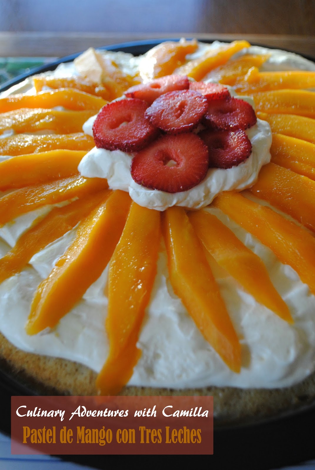 Pastel de Mango con Tres Leches