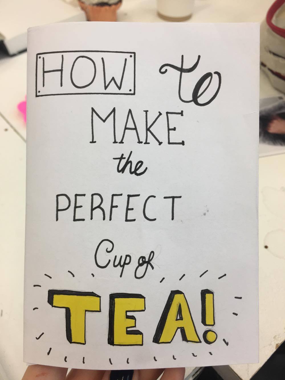 Creating zines with Christian