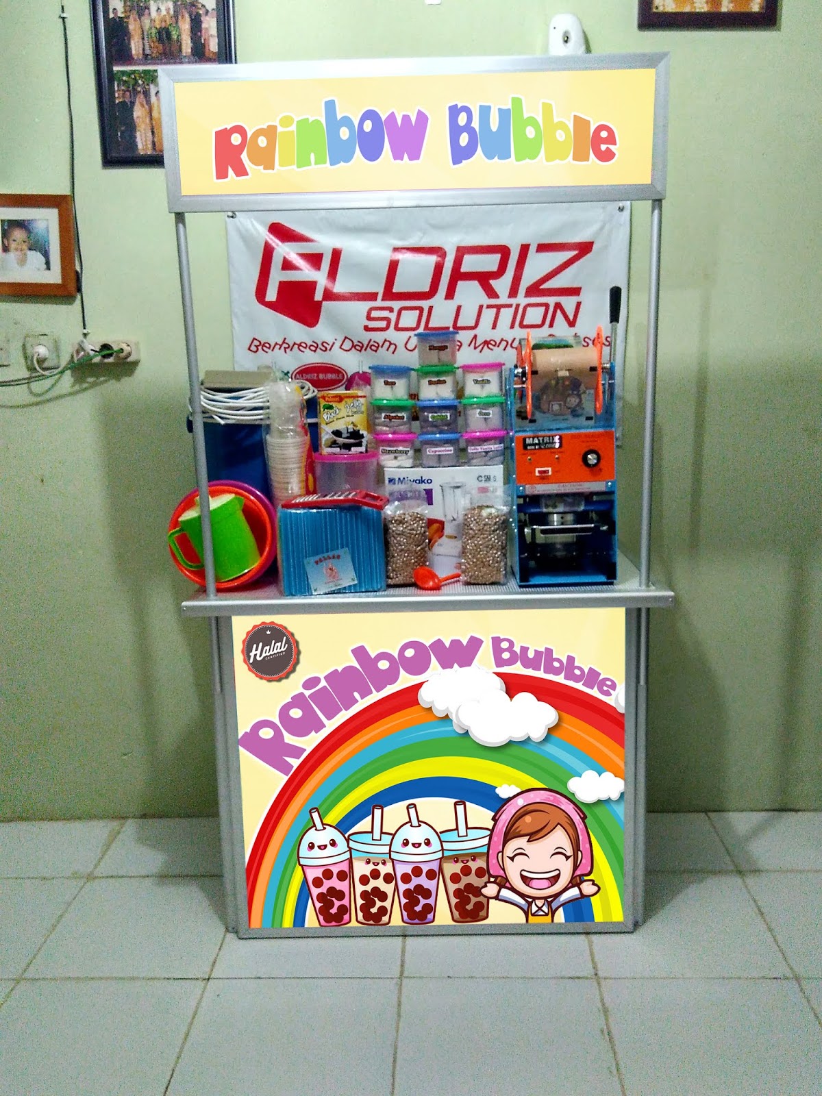 Usaha Bubble Drink Booth Portable: Usaha Bubble Drink Booth Portable