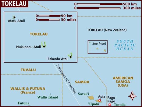 MAPS OF TOKELAU - NEW ZEALAND