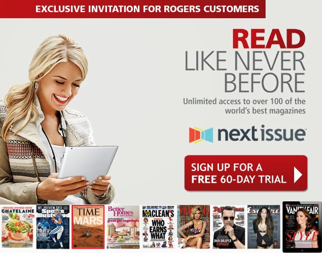 Next Issue Canada offers 60 day free trial for Rogers Customers