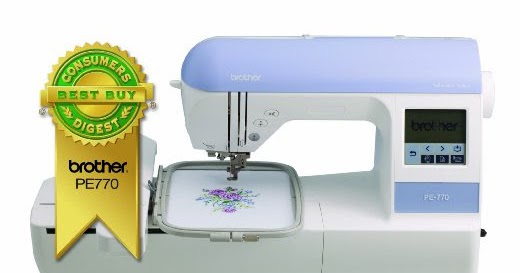 Home, Garden & More...: Brother PE770 5x7 inch Embroidery Machine with ...