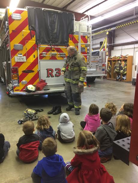 Preschool News: Field Trip to the Fire Station