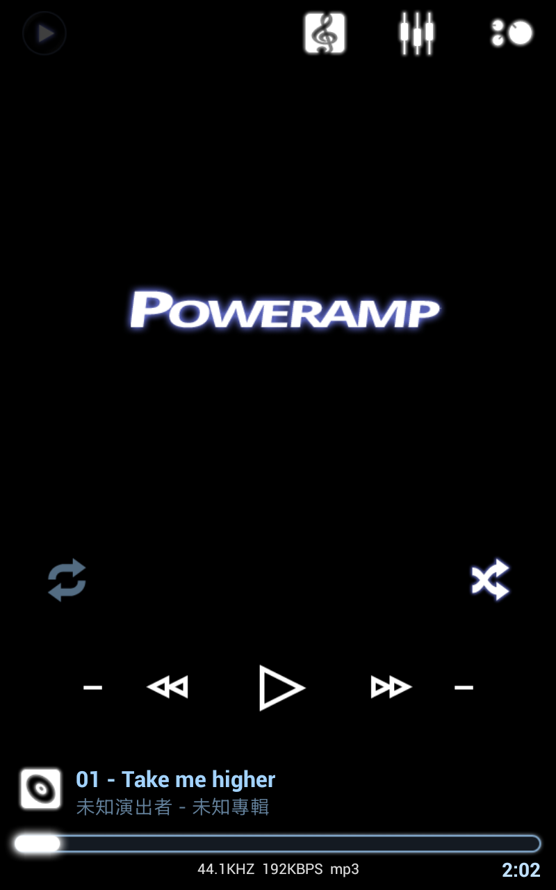 Welcome!: Poweramp Skin - Minimal Black